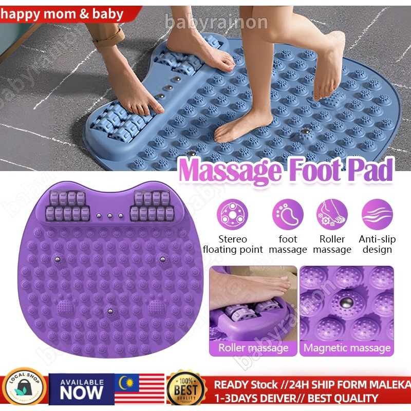 UPGRADED Roller Acupressure Board 55x55cm-Magnetic Foot Massage Mat ...