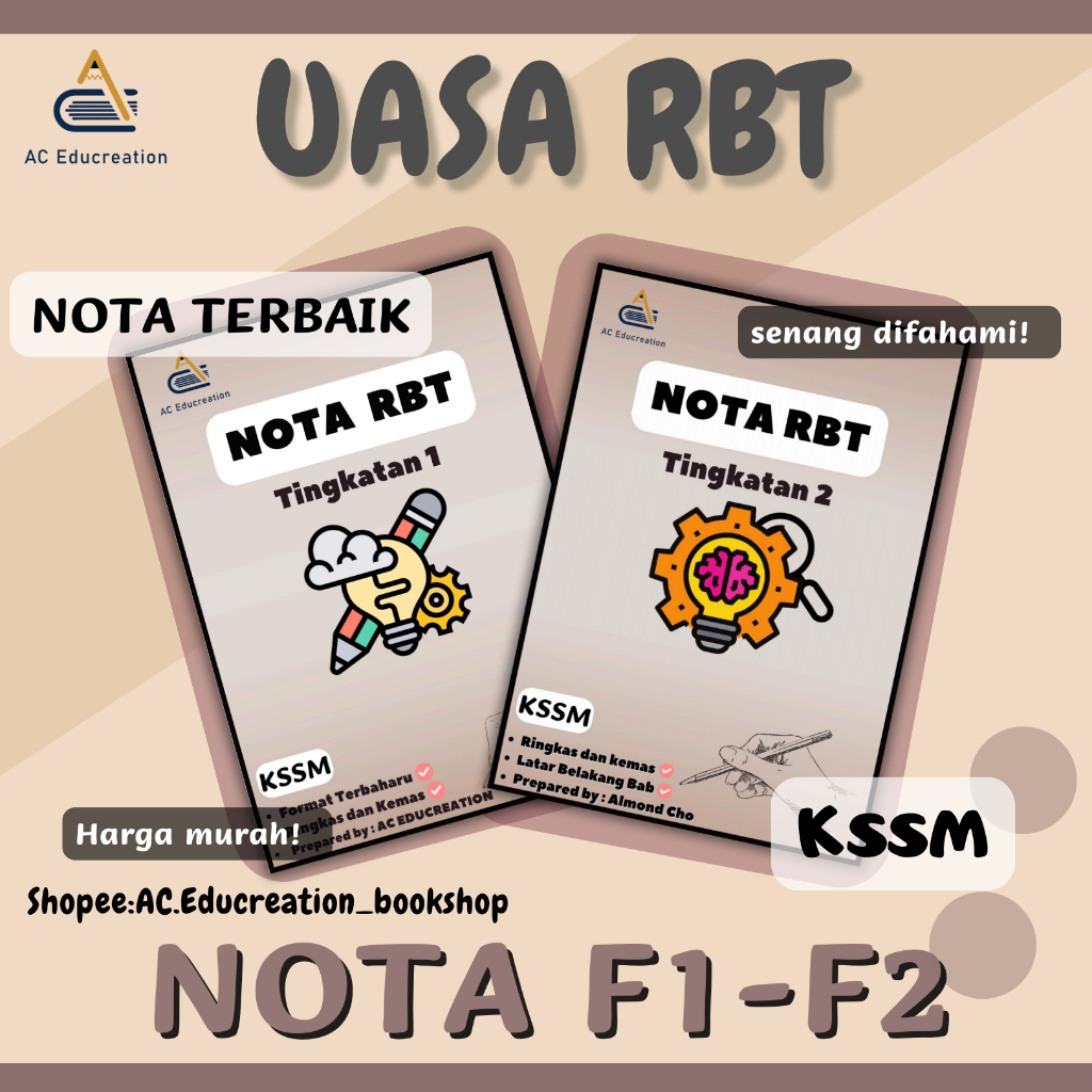 RBT TINGKATAN 1-2 KSSM NOTA LENGKAP [Malay Version] #NOTA RINGKAS # ...