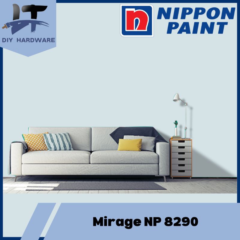 1L / 5L Nippon Paint Mirage NP 8290 P For Interior Wall（Satin Glo ...