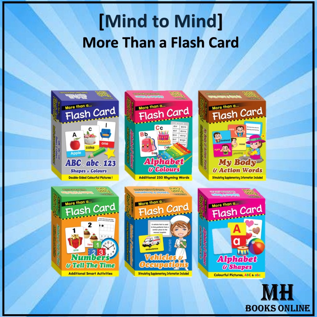 [MH] Mind to Mind - Flash Card Alphabet animals food Size 13.5x19 cm 32 ...