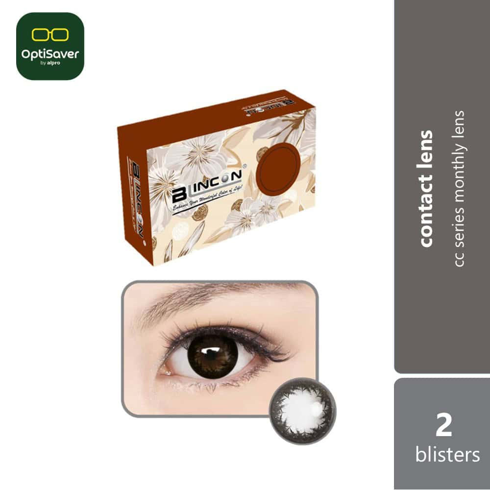 【0.00~-12.00】Blincon CC Natural Color Lens 30D 2s Natural Black ...