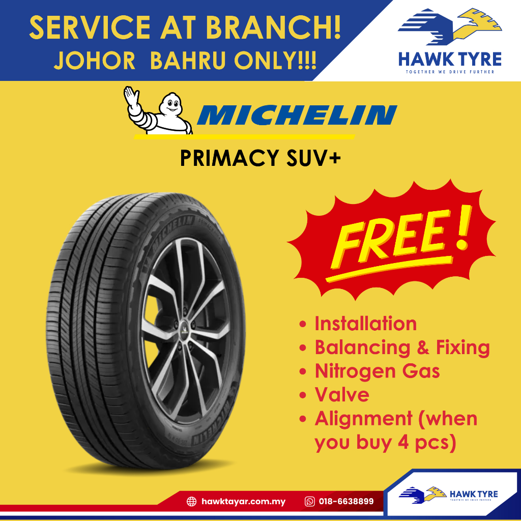 Michelin Tyres/Tayar Primacy SUV Plus 225/65R17 265/65R17 | Shopee Malaysia