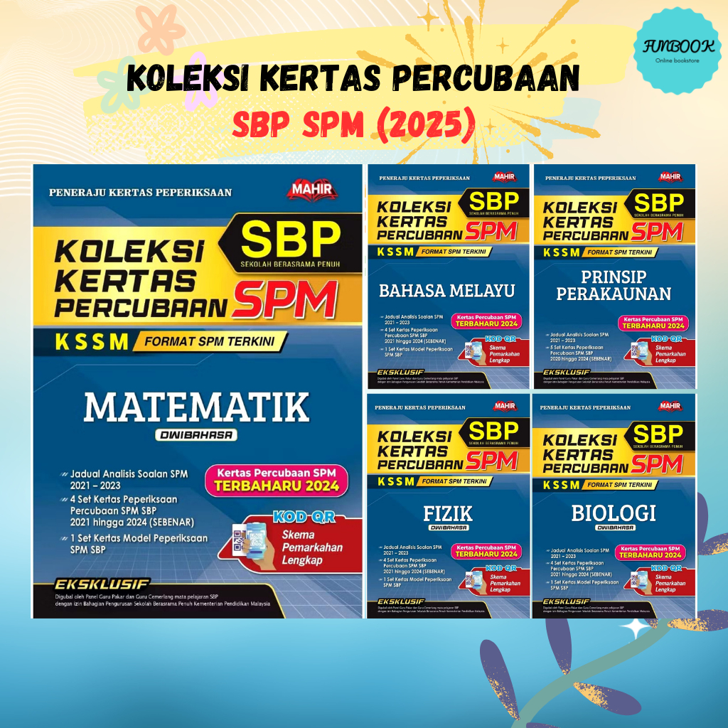 [FUNBOOK] Koleksi Kertas Percubaan SPM SBP Edisi 2025 / SBP SPM / Mahir | Shopee Malaysia