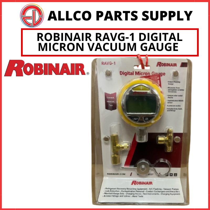ROBINAIR RAVG-1 DIGITAL MICRON VACUUM GAUGE (Replaces ROBINAIR ...