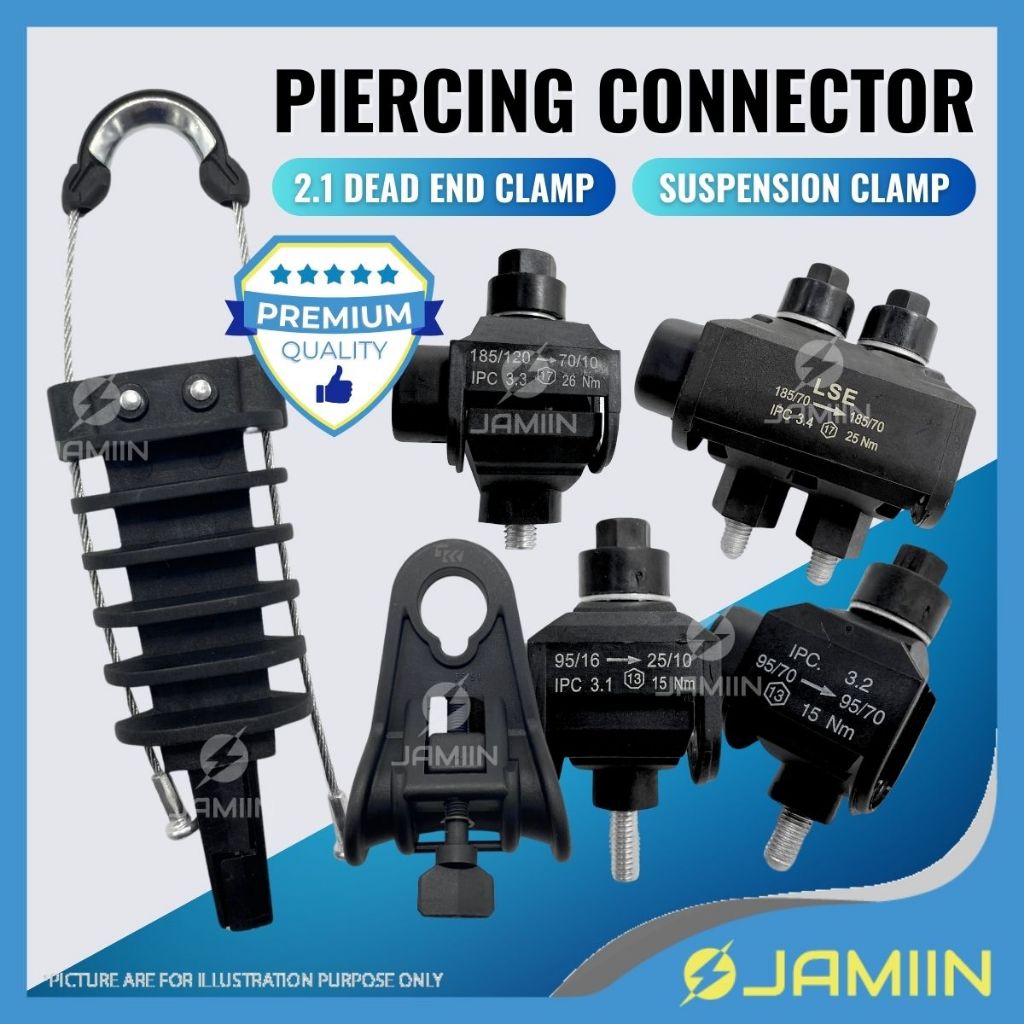 IPC Premium Piercing Connector Dead End Clamp TNB Wire Connector Wayar ...
