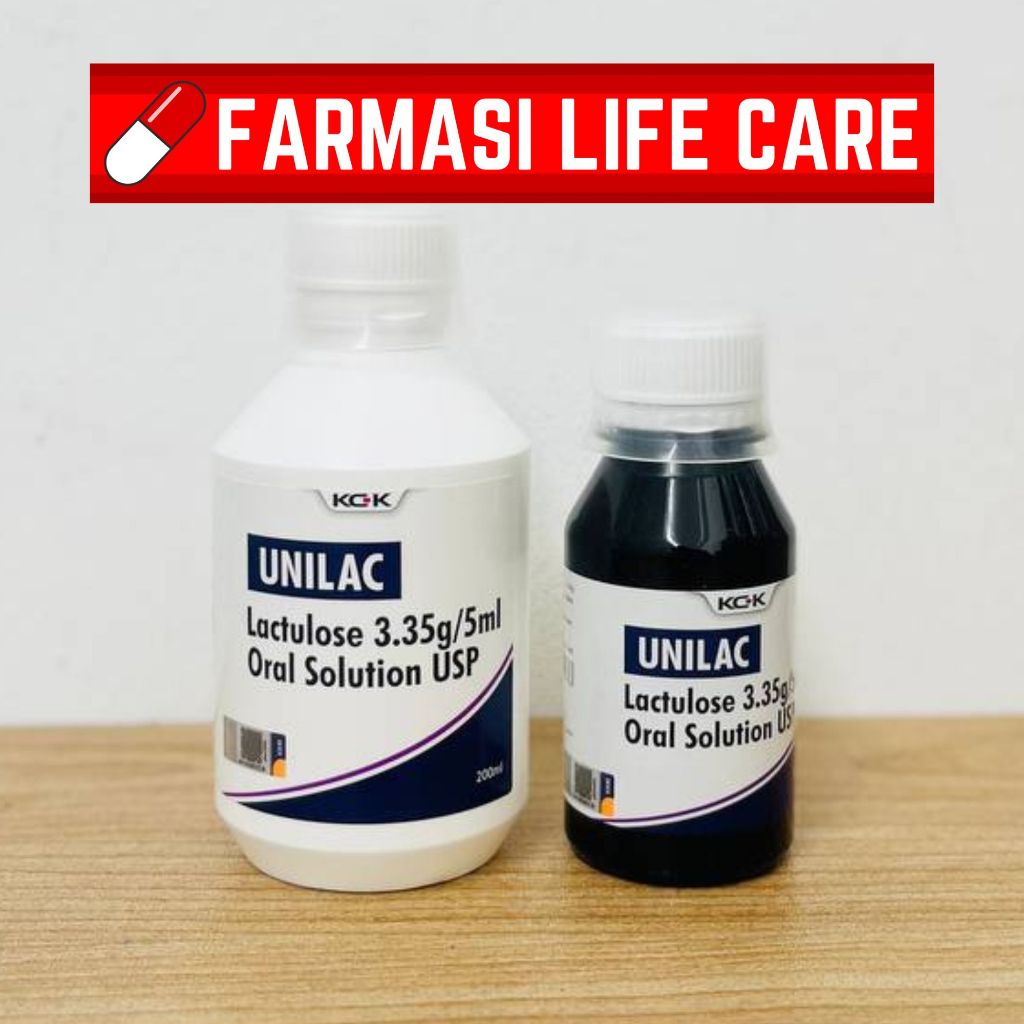 (KKM APPROVED) KCK Unilac Lactulose 3.35g/5ml Oral Solution USP 100mL/200mL [Exp:12/2027 ...