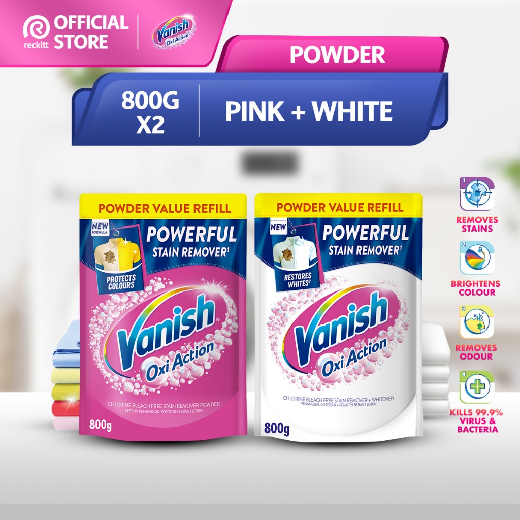 [Bundle of 2] Vanish Stain Remover Pink Action + Vanish Stain Remover ...