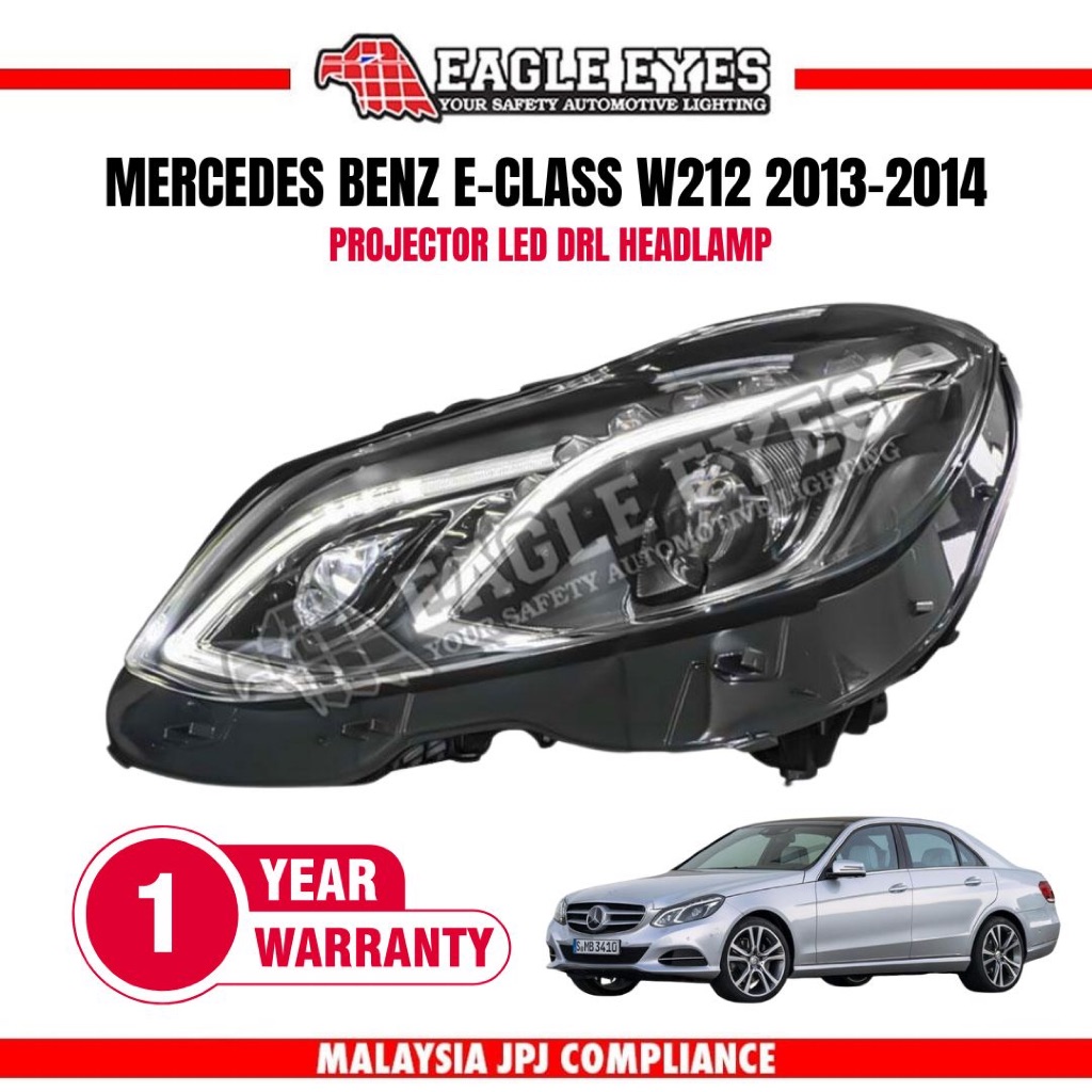MERCEDES BENZ E-CLASS PRE-FACELIFT W212 2013-2014 PROJECTOR LED DRL ...