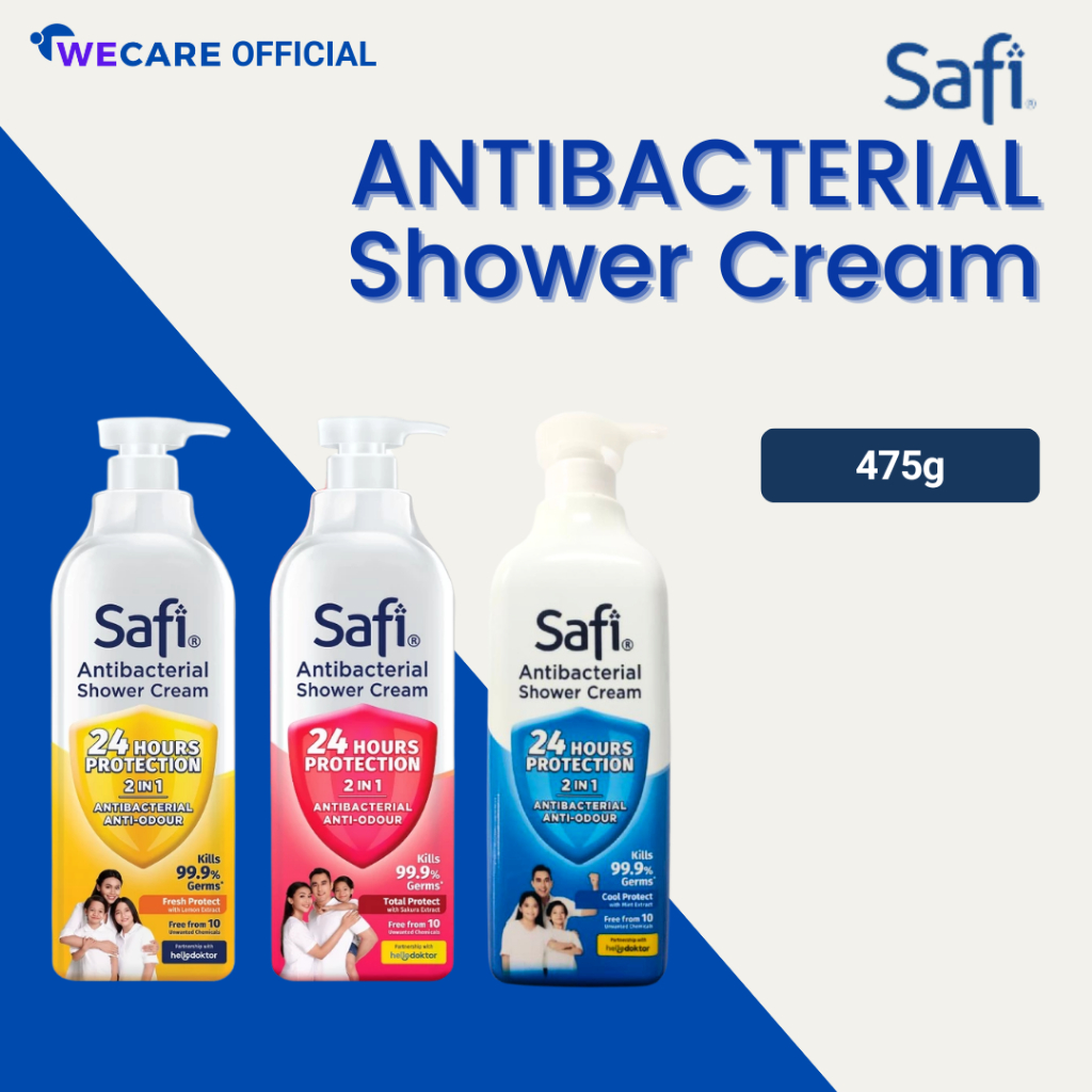 Safi Anti Bacterial Protect Shower Cream (475g) - (Fresh Protect ...