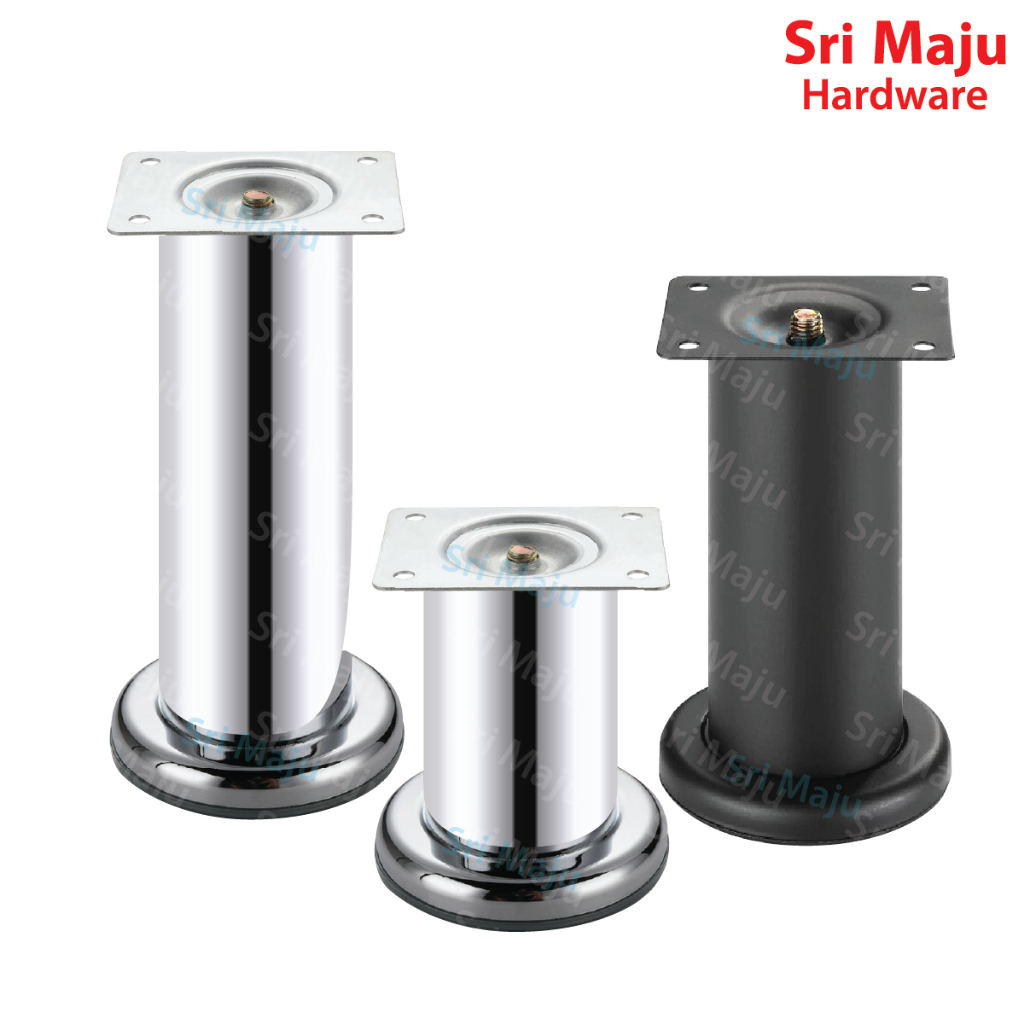MAJU Chrome Cabinet Leg Furniture Sofa Wardrobe Bed Leg Support Stand ...