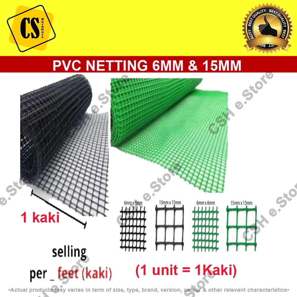 PVC NETTING PVC Jaring PVC Net Plastic Gate Guard, Mesh Netting PVC ...