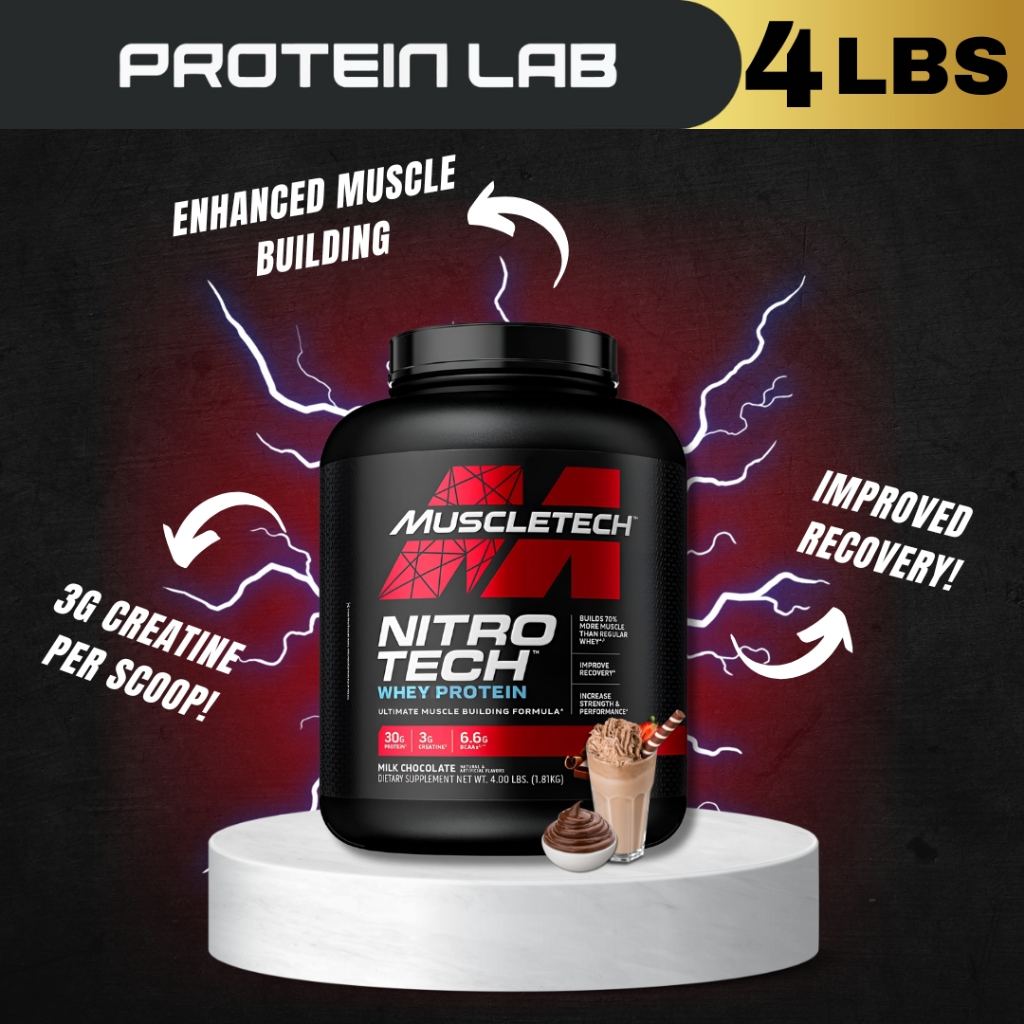 Muscletech Nitrotech Whey Protein - Performance Series (4LBS) | Shopee ...