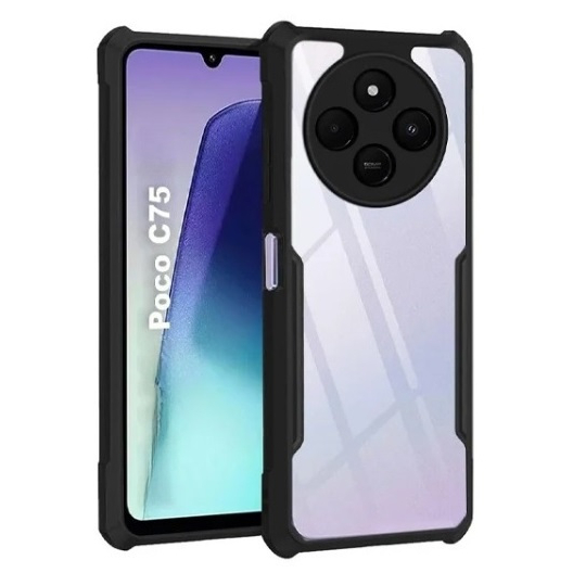 ShockProof Bumper Back Cover Case Casing for POCO C75 / Redmi 14C 4G ...