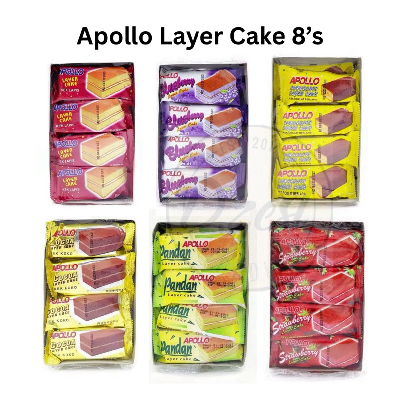 Apollo Layer Cake 8 PCS / Kek Berlapis | Shopee Malaysia