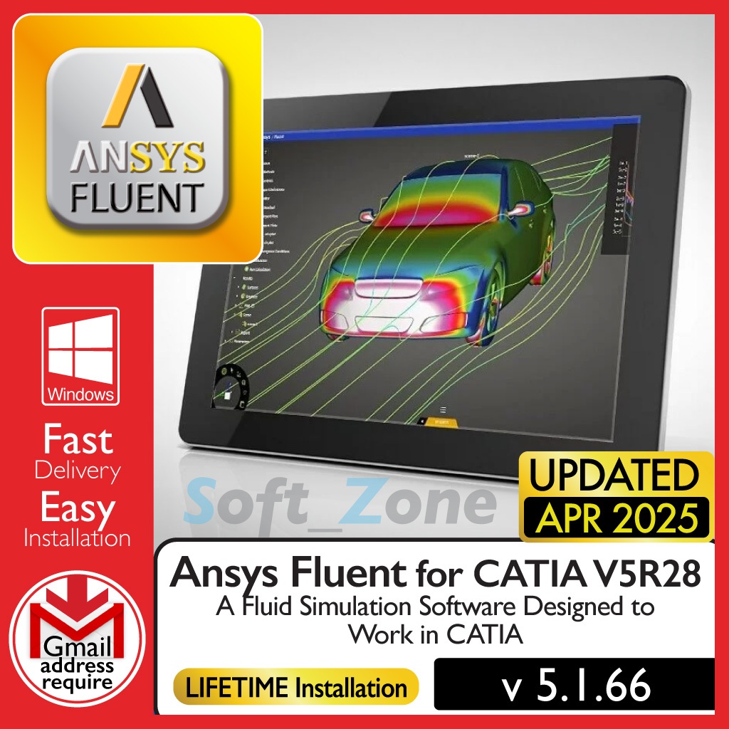 Ansys Fluent 5.1.66 for CATIA V5R28 - A Fluid Simulation Software ...
