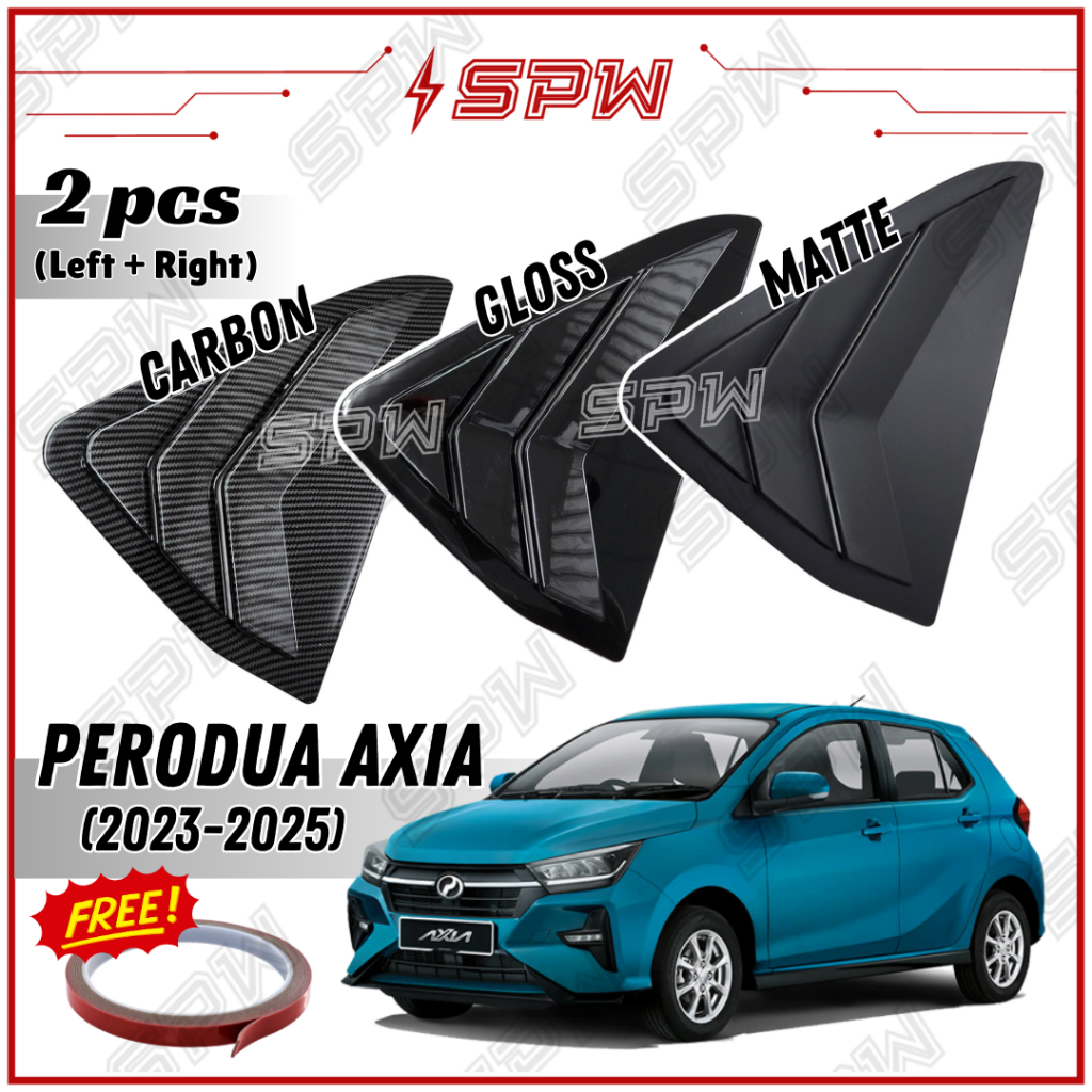 Perodua Axia (2023-2025) Window Cover Mustang Rear Side Window Cover ...