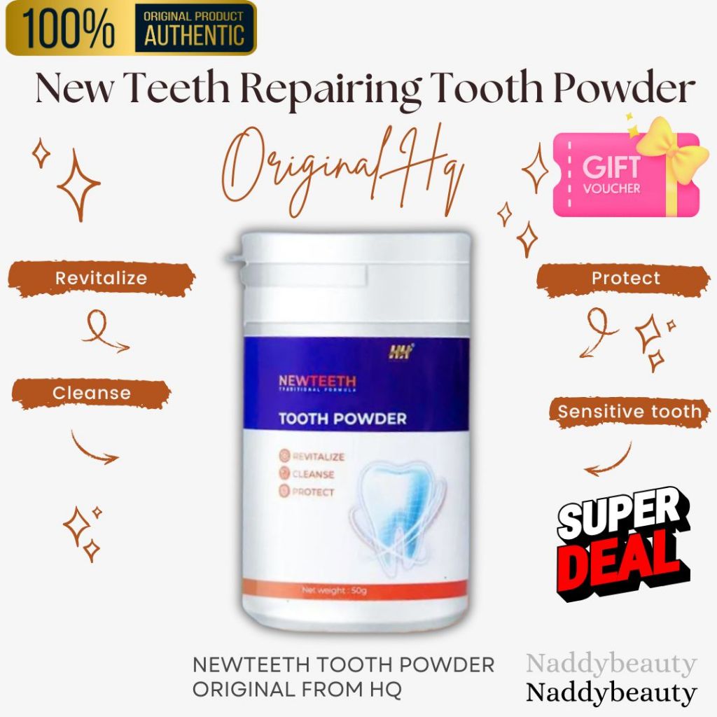 [🔥READYSTOCK🔥] NEWTEETH TOOTH POWDER | NEW TEETH POWDER | Shopee Malaysia