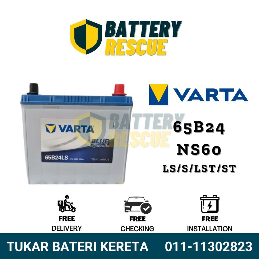 [Installation Available] 65B24L | Varta Blue Car Battery Bateri Kereta ...