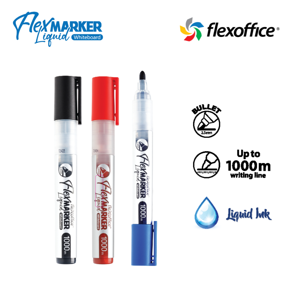 Flexmarker Liquid Ink Marker Whiteboard School Office supplies - 1pc ...