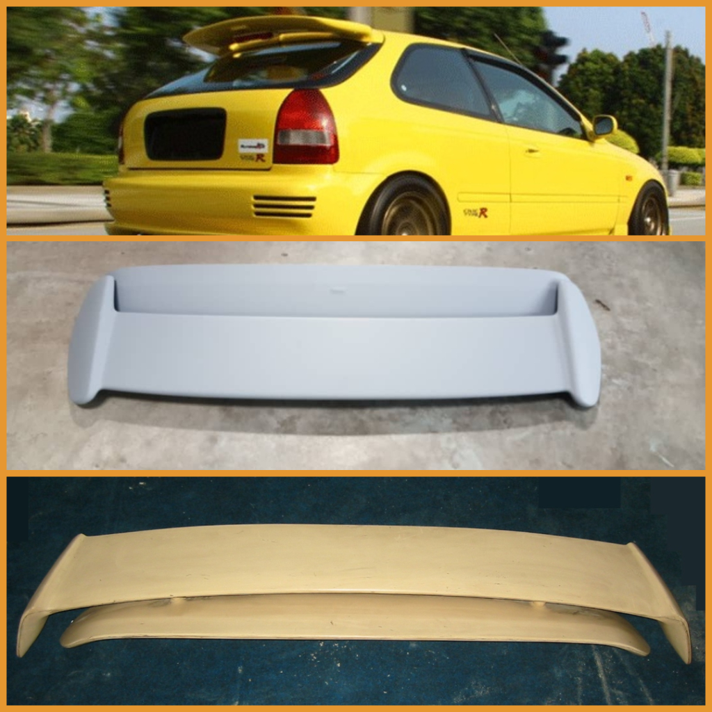 Honda Civic EK EJ 1996 '96 3-door Hatchback Roof Spoiler - ( Mugen / TR ...