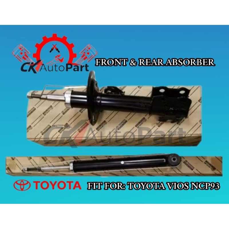 TOYOTA VIOS NCP93 2008-2013 YEAR FRONT REAR ABSORBER 1 PAIR 2 PCS | Shopee Malaysia