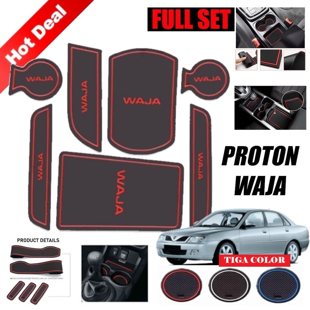Proton Waja Slot Mat Storage Organizer Anti Slip Mat Rubber Dash Mat ...