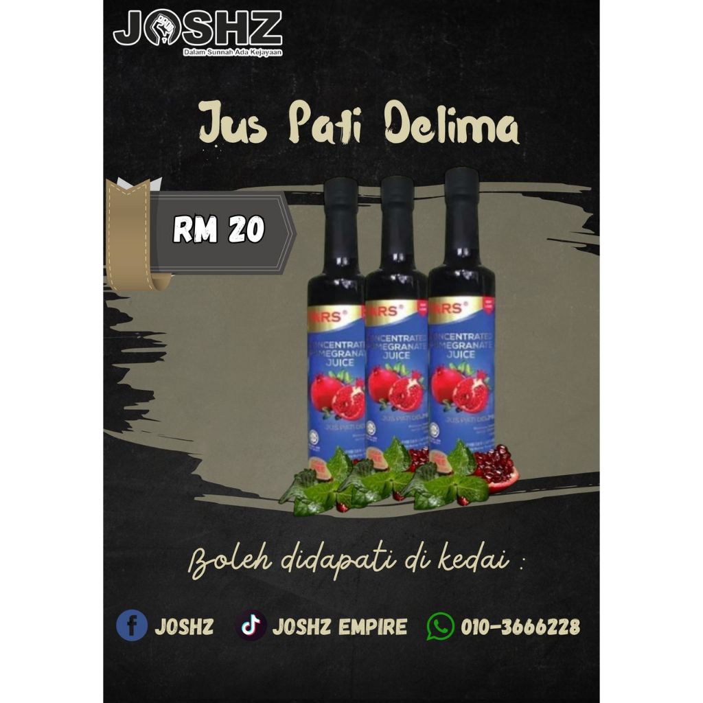 Jus Pati Delima Far's 375ml Halal Dan Tiada Bahan Pengawet | Shopee ...