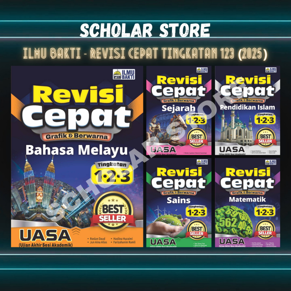 [SCHOLARSTORE] BUKU RUJUKAN : REVISI CEPAT TINGKATAN 1.2.3 (2025) ILMU ...