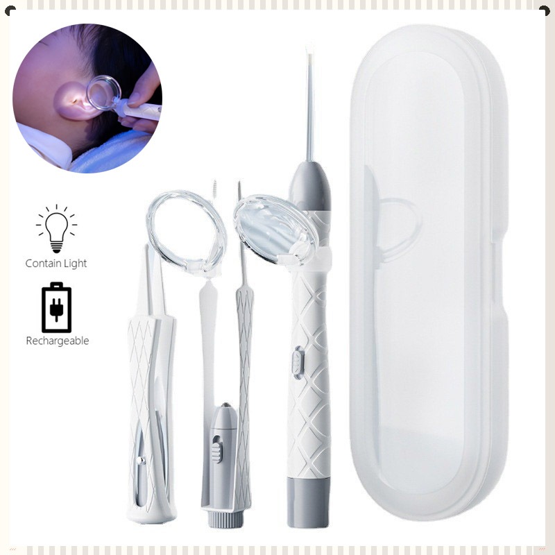 LED Ear Pick Baby Ear Cleaner Infant Ear Wax Cleaner Picker with 8X ...