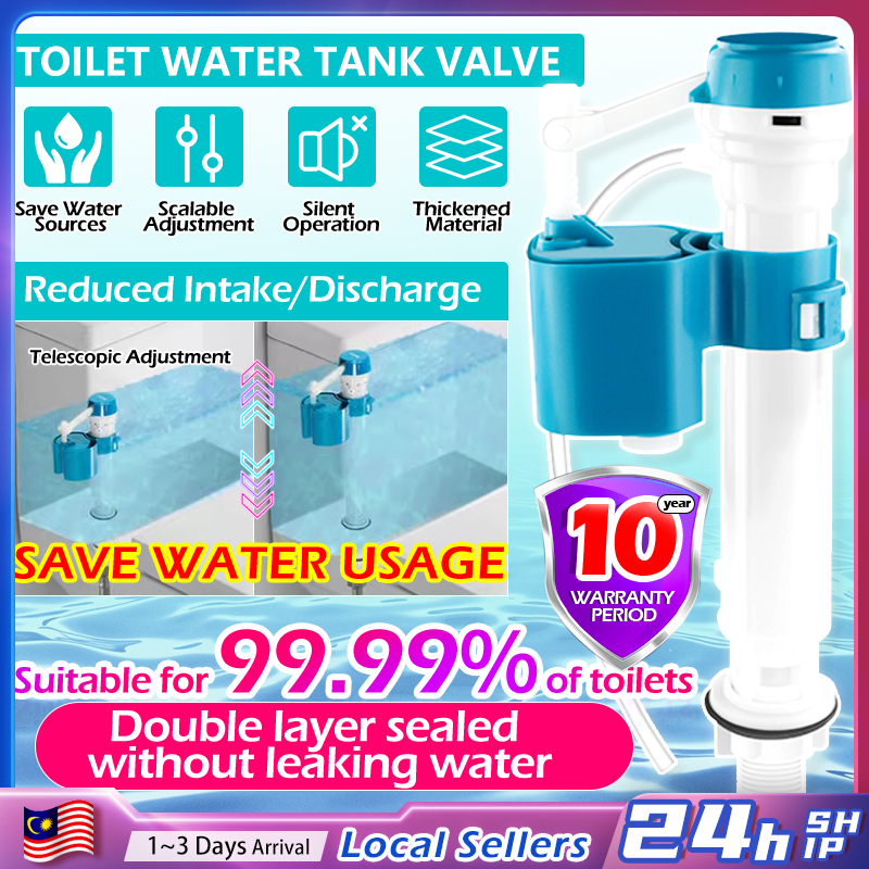 Adjustable Toilet Water Tank Valve Cistern Inlet Valve Tank Float Valve ...