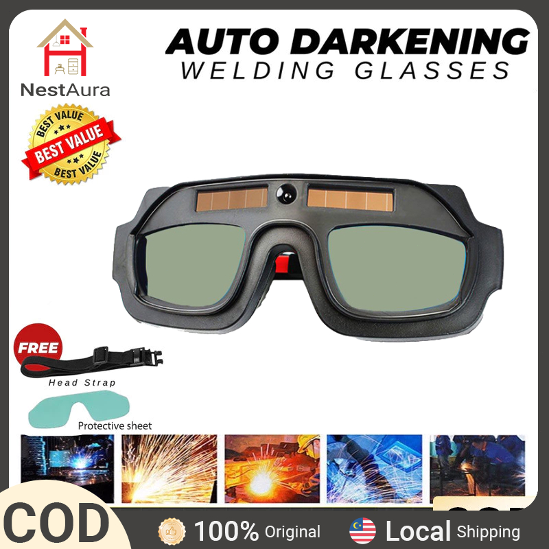 Solar Welding Mask Welding Goggles Auto Darkening Welding Glasses Eye ...