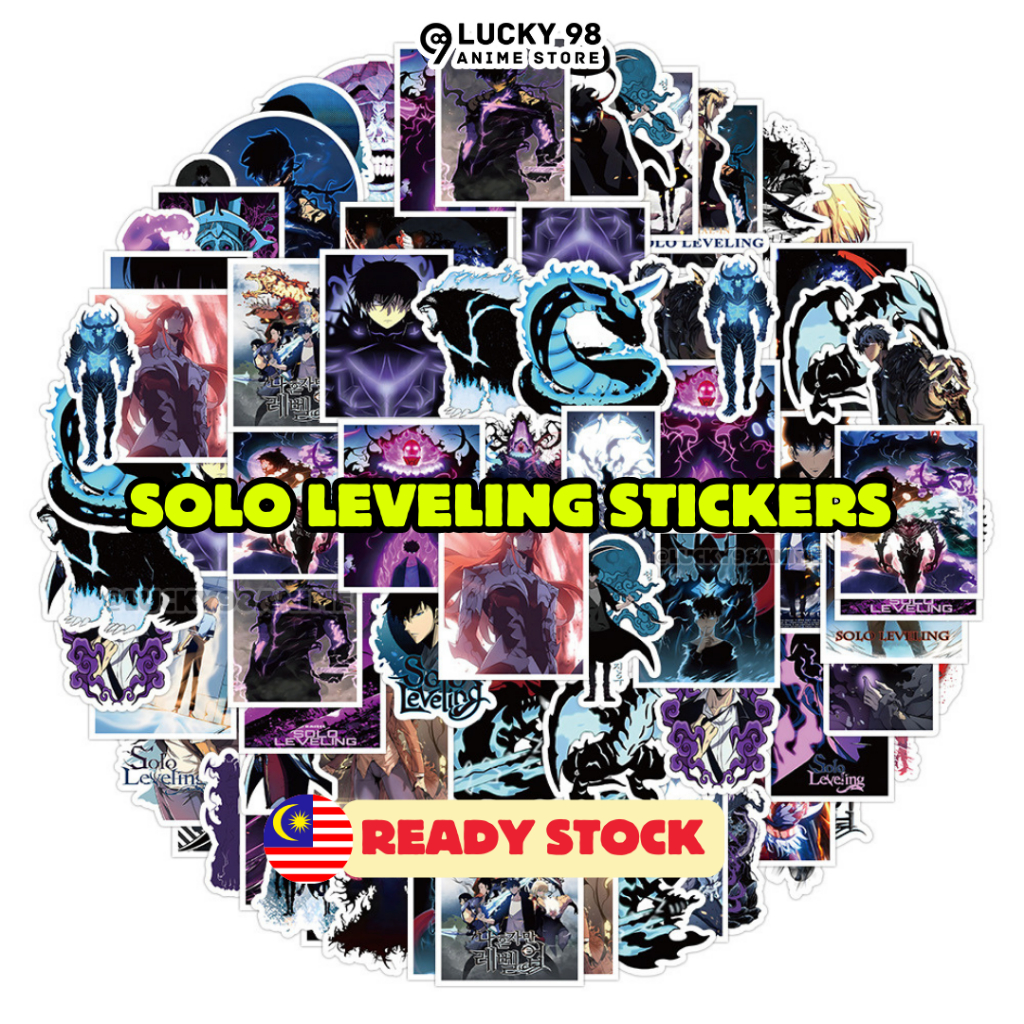 Solo Leveling Anime Sticker Sung Jinwoo 我独自升级 贴纸 Waterproof stickers ...