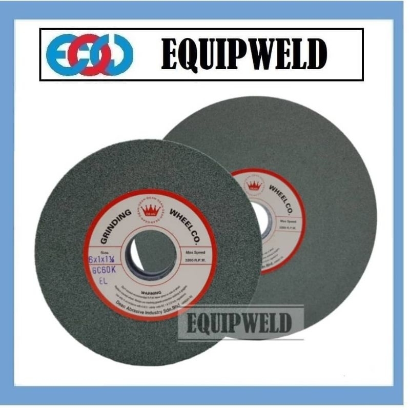 DEAN SILICONE CARBIDE GRINDING WHEEL STONE DISC 6" / 8" X 1" X 1-1/4 ...