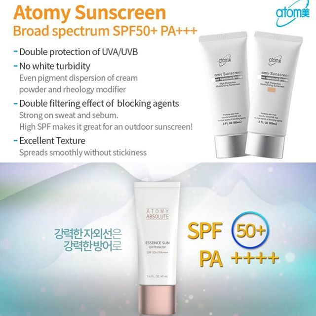 🌸 Atomy water resistant sunscreen WHITE 60ml SPF 50+ PA +++ 🌸 (sunblock ...
