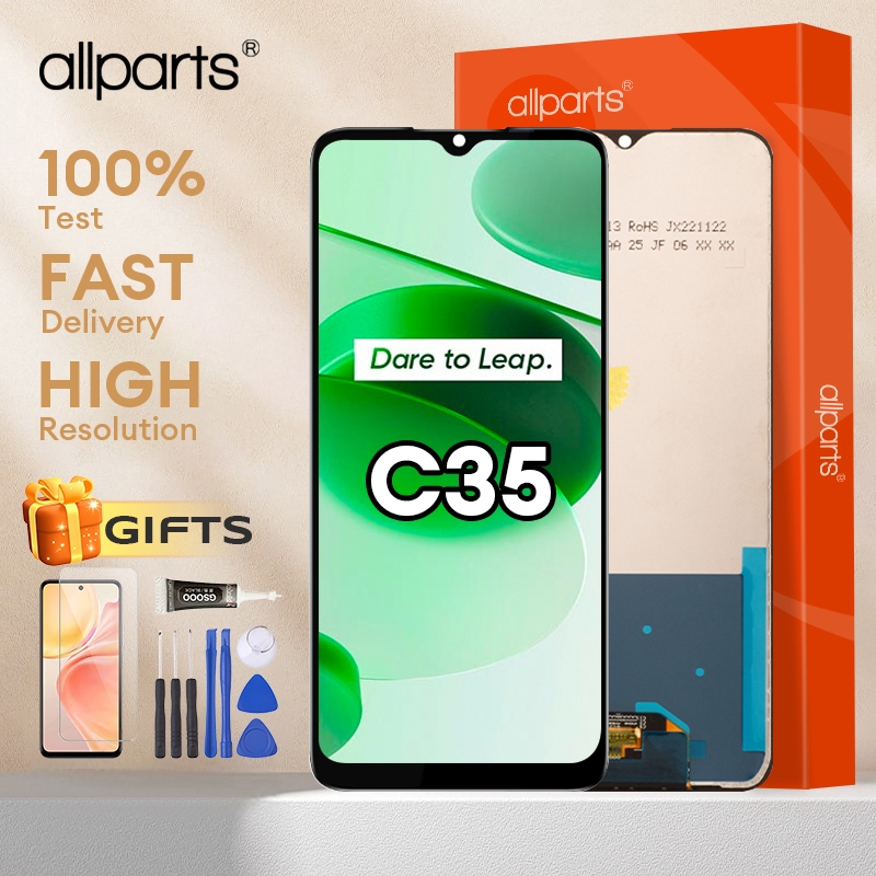 ALLPARTS IPS LCD Display for Realme C35 Skrin LCD Touch Screen ...