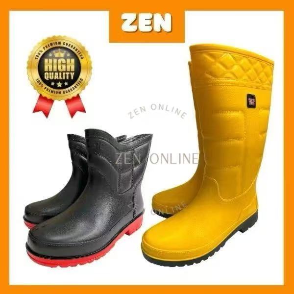 [ZEN] Kasut Boot Getah Cap Gajah Protek Murah Dan Berkualiti I Gajah ...
