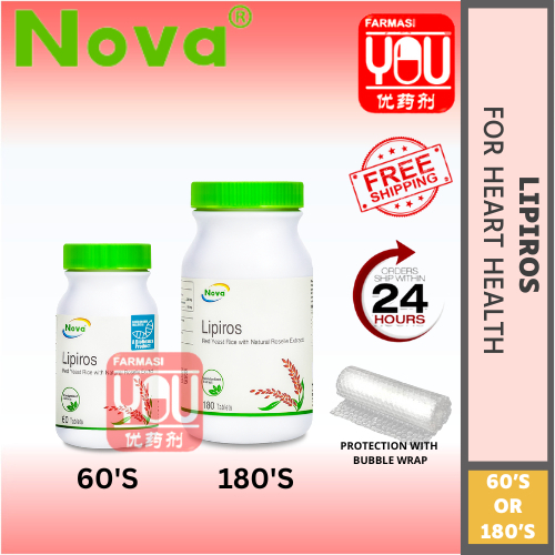 [YOUPHARMACY] NOVA LIPIROS 60'S/180'S - Improves Heart Problem | Shopee ...
