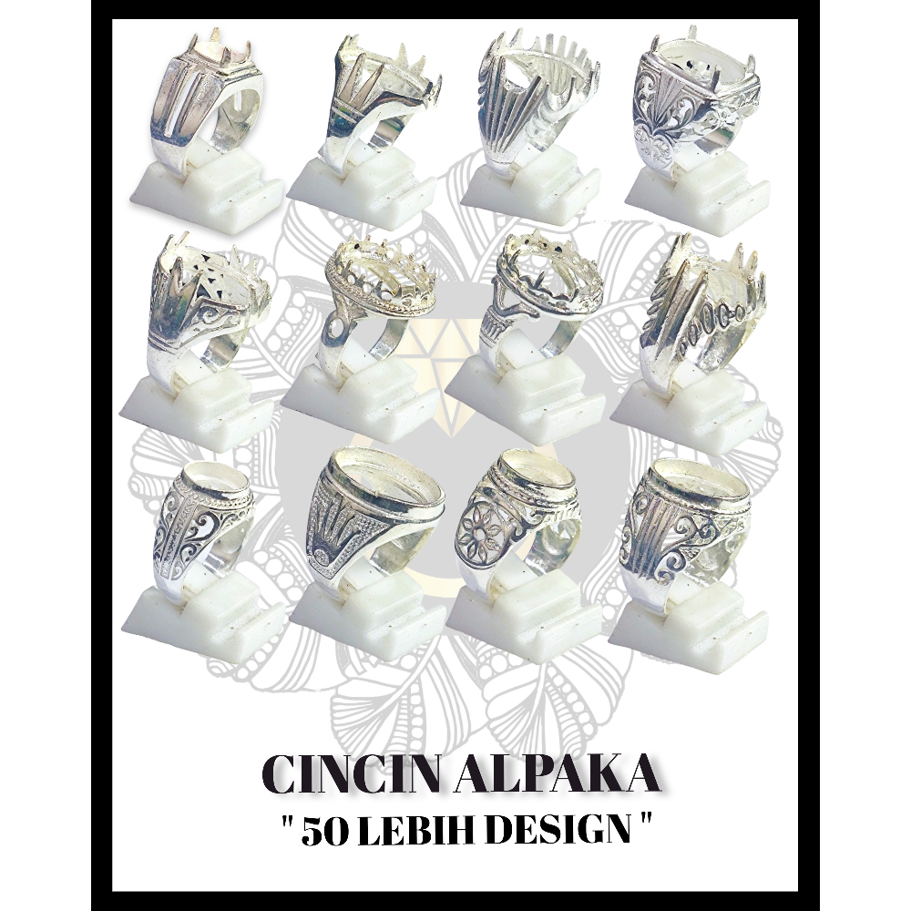 ALPAKA DESIGN V1 / 40 DESIGN / SAIZ JARI BOLEH DI RESIZE / STOCK TERHAD ...