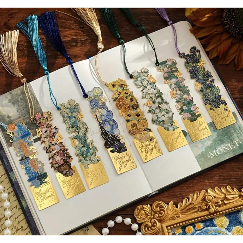 Vintage Artistic Metal Bookmarks with Long Tassels | Shopee Malaysia