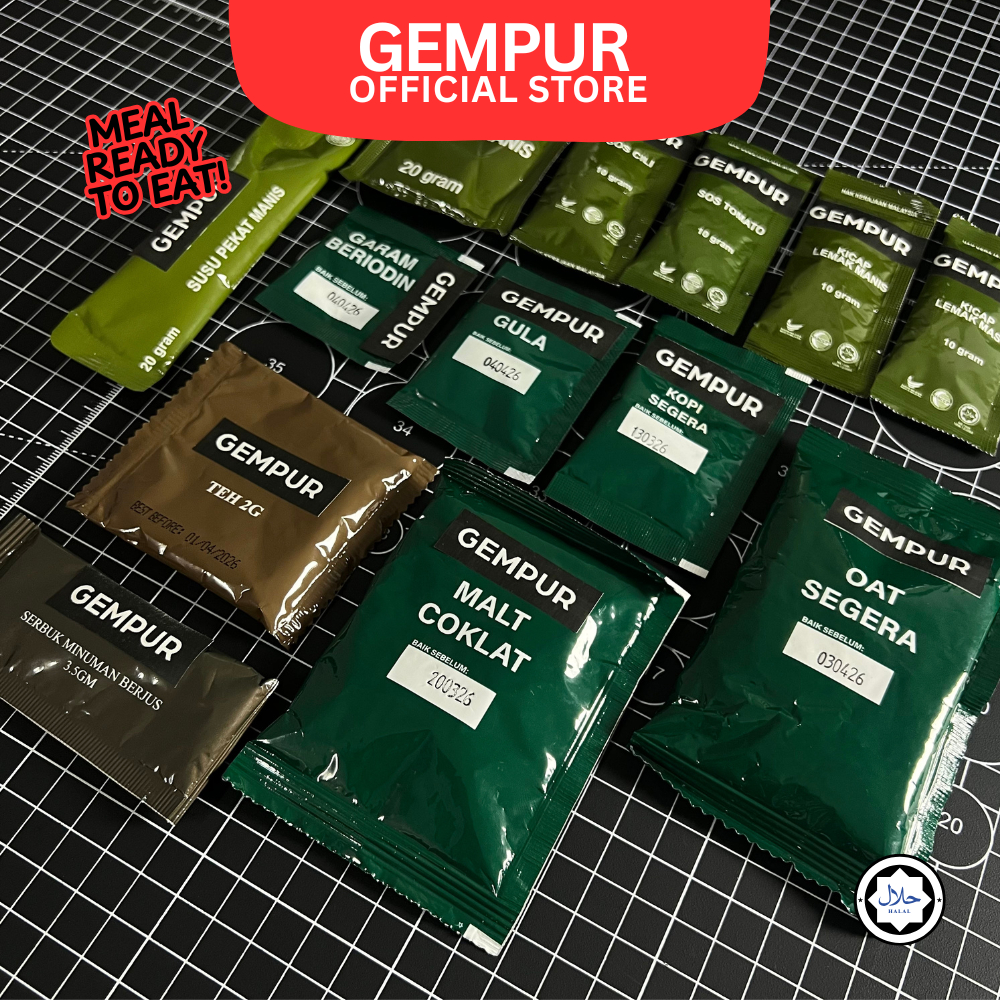Gempur Meal Ready to Eat Askar Outdoor Travel Sacket Packet Gula Garam ...