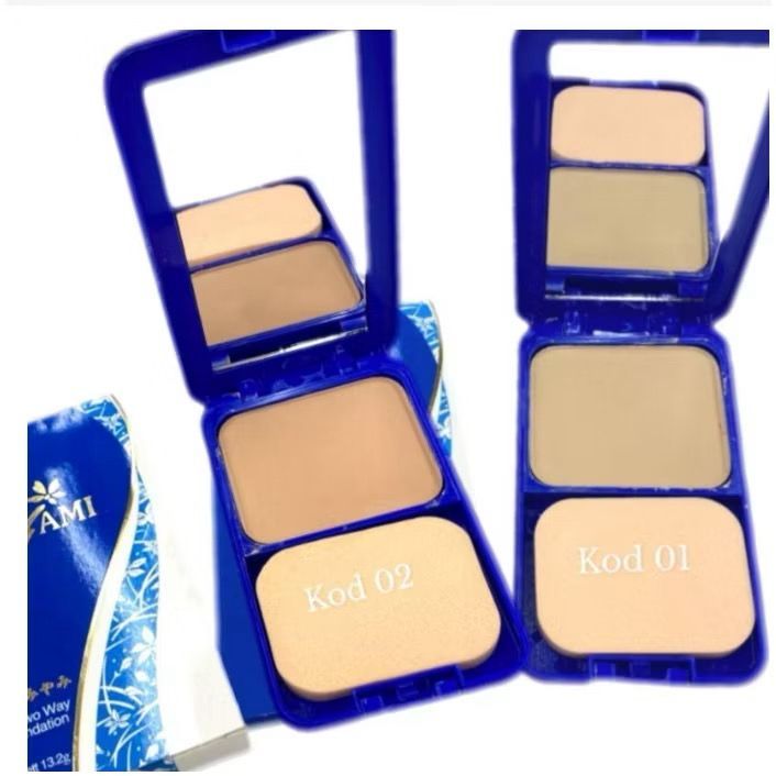 (READY STOCK) MIYAMI COMPACT POWDER / BEDAK MIYAMI LIGHT MEDIUM ...
