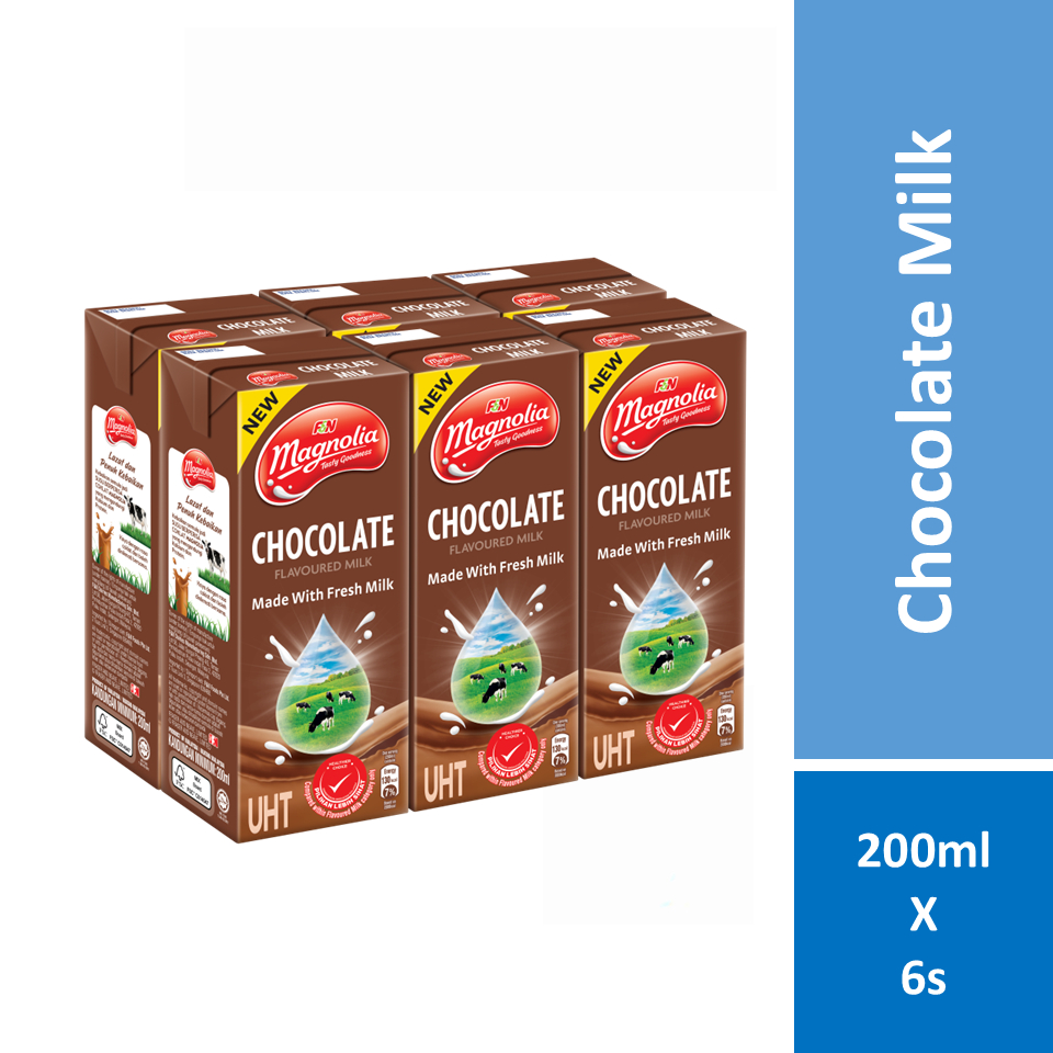 [Bundle of 6] Magnolia UHT Chocolate Milk 200ml | Shopee Malaysia