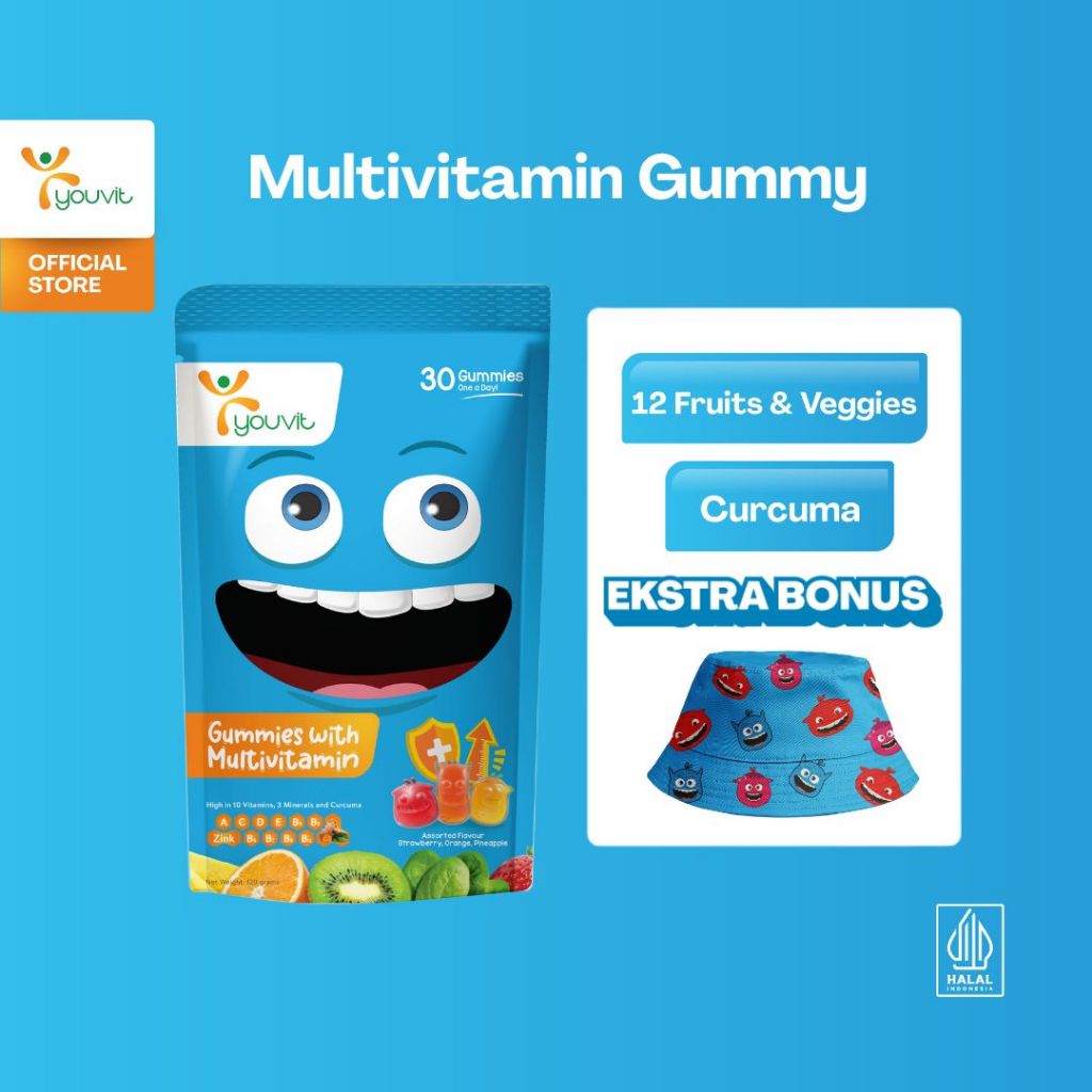 [FREE GIFT] Youvit Kids Multivitamin Gummy 30 Days (30 Pcs) with ...