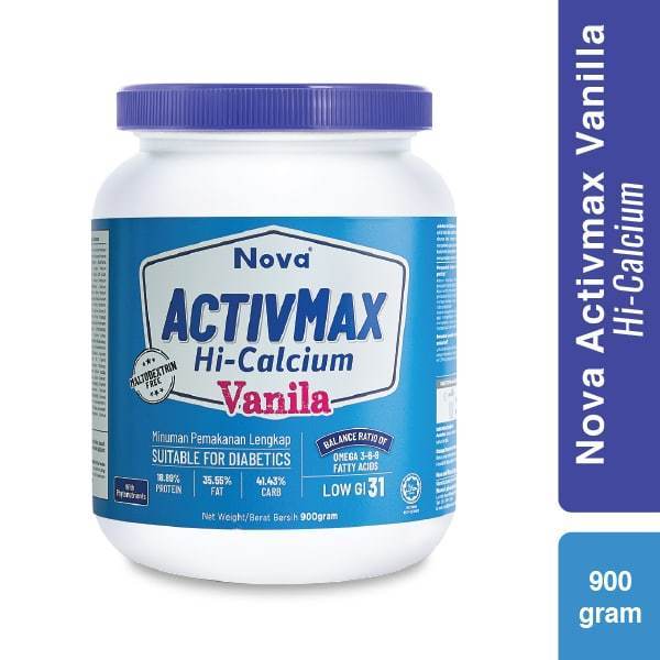 NOVA ACTIVMAX VANILLA HI CAL DIABETES / TURUN GULA / RECOVERY ...