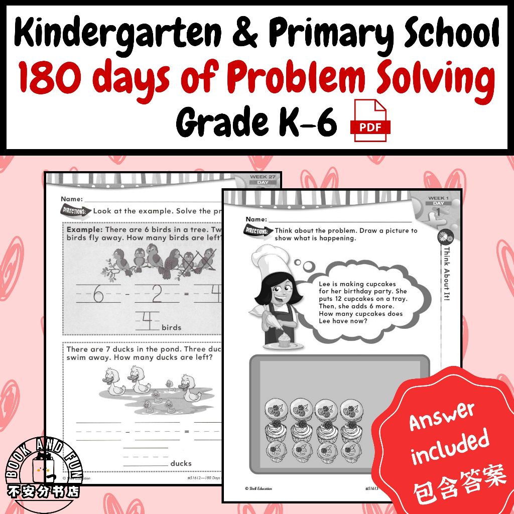 (PDF) Mathematics Workbook 180 days of PROBLEM SOLVING Grade K to 6 ...