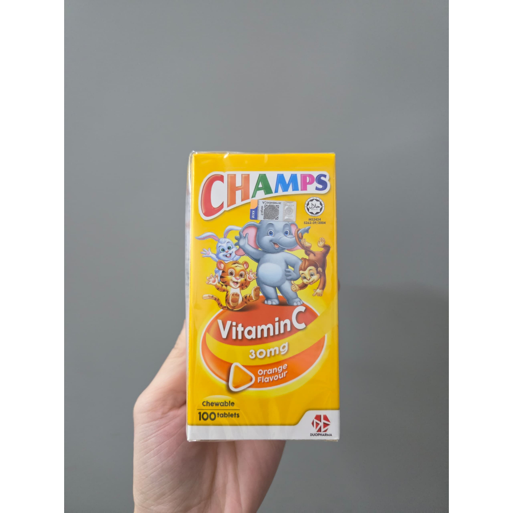 CHAMPS Vitamin C 30mg Orange 100's | Shopee Malaysia