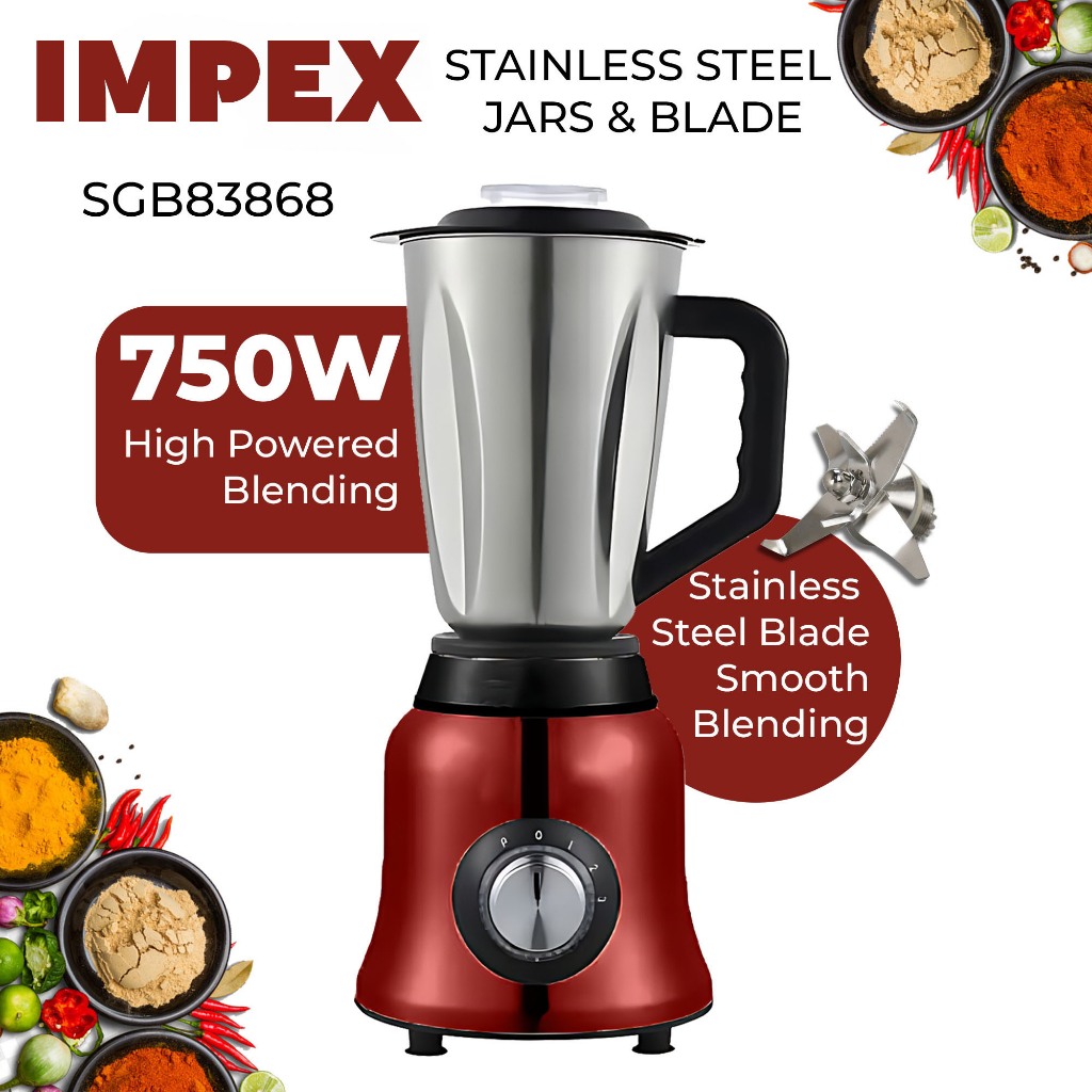 IMPEX Professional Blender Kering | Heavy Duty | SGB-83868 | Juicer ...