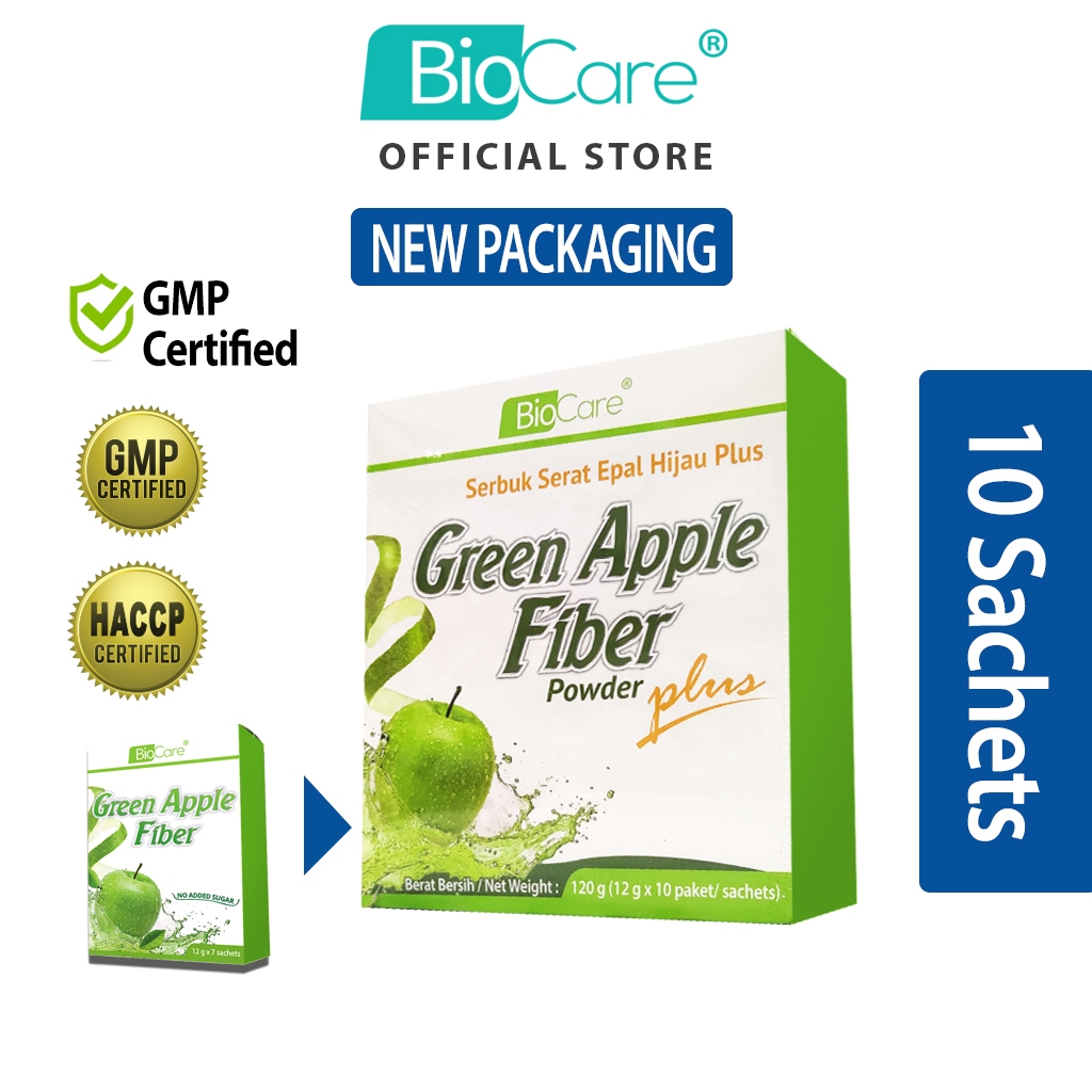 Biocare Green Apple Fiber 10s - Detox | Shopee Malaysia