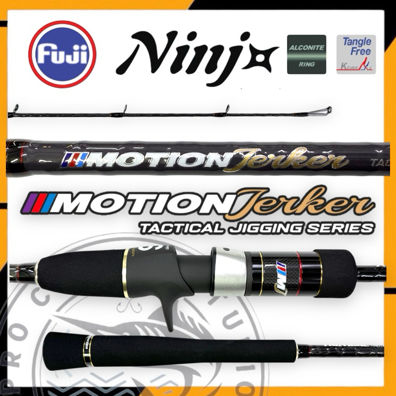 NINJA MOTION JERKER TACTICAL JIGGING SERIES FISHING ROD (SPINNING ...