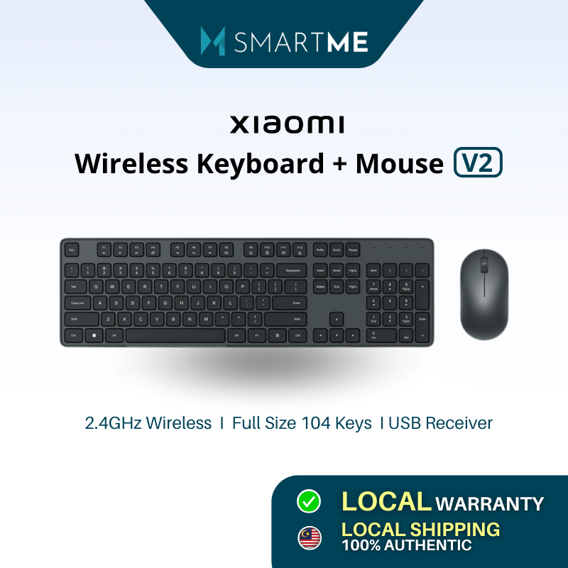 Xiaomi Mi Wireless Keyboard & Mouse Combo Set Version 2 | Shopee Malaysia